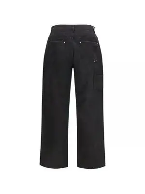 REPRESENT Worker Cotton Trousers - Black