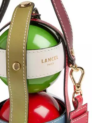 LANCEL Leather Petanque Set With Gold-tone Hardware