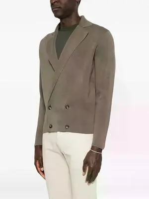 FILIPPO DE LAURENTIIS Double-breasted Cardigan - Green