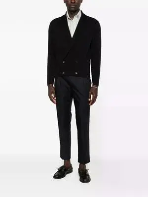 FILIPPO DE LAURENTIIS Double-breasted Cardigan - Black