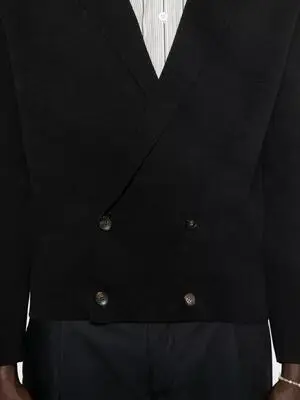FILIPPO DE LAURENTIIS Double-breasted Cardigan - Black