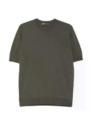 FILIPPO DE LAURENTIIS Crew Neck Short Sleeve T-shirt - Green