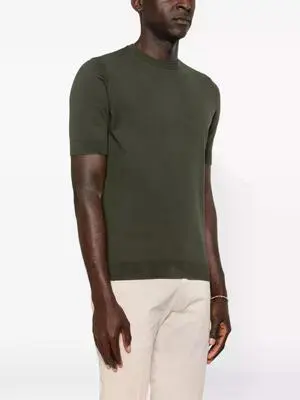 FILIPPO DE LAURENTIIS Crew Neck Short Sleeve T-shirt - Green