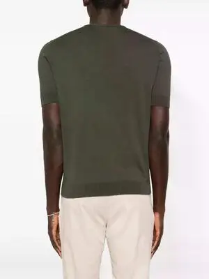 FILIPPO DE LAURENTIIS Crew Neck Short Sleeve T-shirt - Green