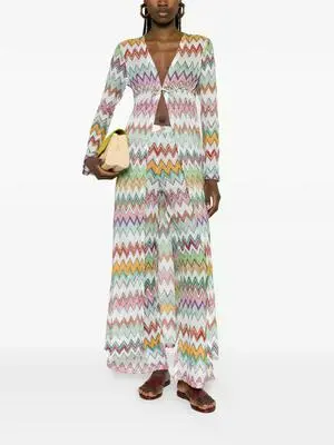 Missoni Zigzag Cover-up Trousers - White