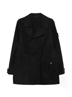 Stone Island Buttoned Pocket Jacket - Black