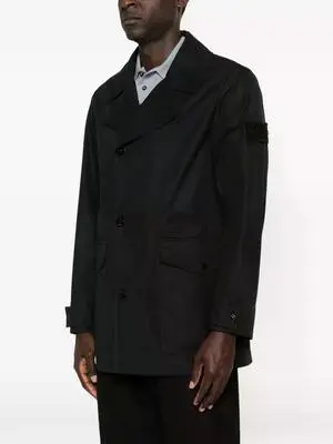 Stone Island Buttoned Pocket Jacket - Black
