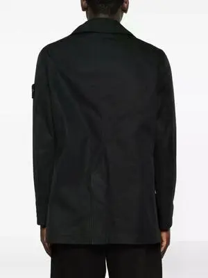 Stone Island Buttoned Pocket Jacket - Black