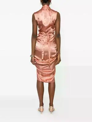Rick Owens Sleeveless Wrap Midi Dress