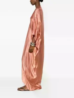 Rick Owens Tommykite V-neck Maxi Dress - Pink