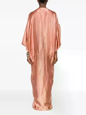 Rick Owens Tommykite V-neck Maxi Dress - Pink