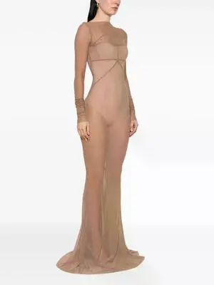 Rick Owens Temple Maxi Dress - Neutrals