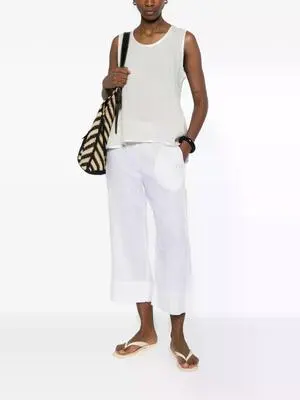XACUS Elasticated Waist Trousers - White