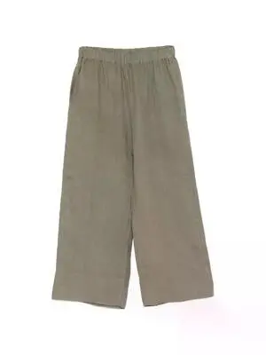 XACUS Elasticated Wide-leg Trousers - Green