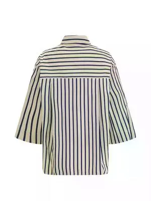 SARA ROKA Striped Pocket Shirt