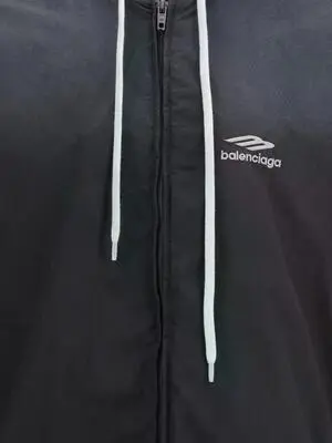 Balenciaga Logo-detail Hooded Jacket