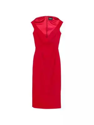 Solace London Monica V-neck Midi Dress