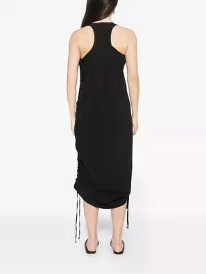 Y3 X Yohju Yamamoto Racer Cinch Sleeveless Midi Dress