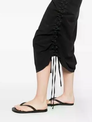 Y3 X Yohju Yamamoto Racer Cinch Sleeveless Midi Dress