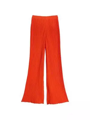 MARGHERITA MACCAPANI Wide Leg Ribbed Trousers