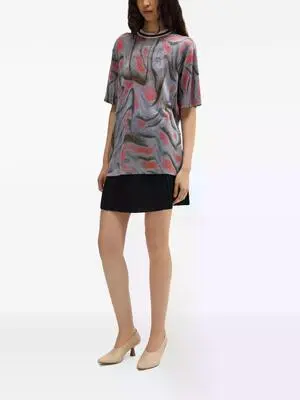 MARGHERITA MACCAPANI Jacquard Embroidered T-shirt