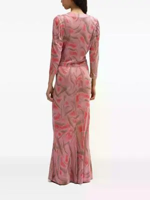 MARGHERITA MACCAPANI Printed V-neck Jacket