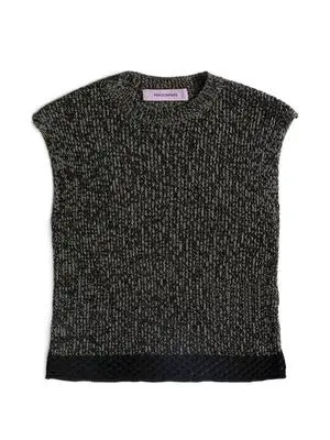 MARGHERITA MACCAPANI Giuly Textured Sleeveless Top - Black