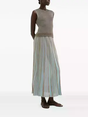 MARGHERITA MACCAPANI Giuly Round-neck Top - Grey