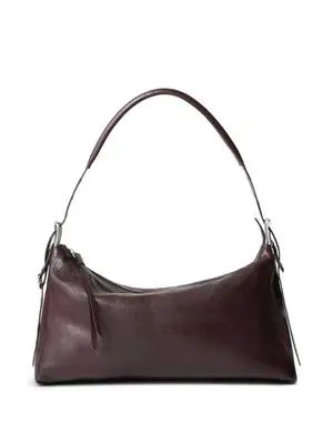 LEMAIRE Belted Leather Tote - Brown