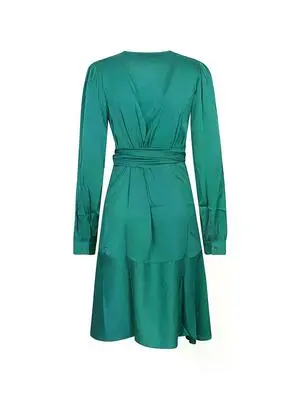 NOUVELLE SILK95FIVE Ananda Tie Belt Dress