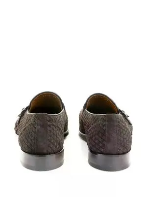 DOUCAL'S Double-buckle Monk Shoes