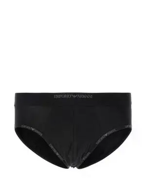 Emporio Armani Stretch Cotton Boxer - Black