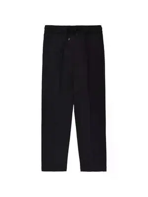 CRUNA Drawstring Wool Trousers - Black