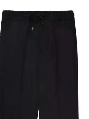 CRUNA Drawstring Wool Trousers - Black