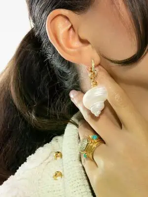 Gas Bijoux Shell Drop Earrings