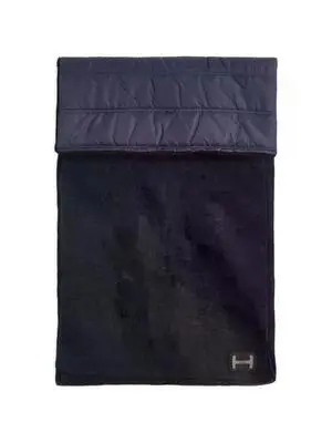 Hogan Logo Knit Scarf - Blue