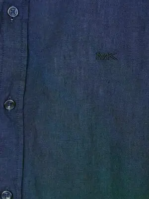 Michael Kors Logo-embroidered Shirt - Blue