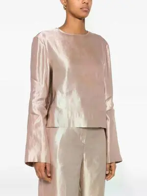 LOULOU Round-neck Blouse
