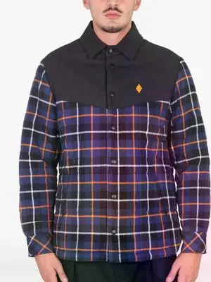 COUNTY OF MILAN Plaid-pattern Shirt Jacket