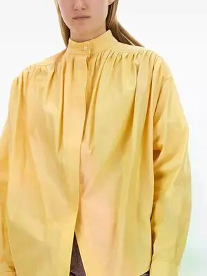 Etro Gathered Poplin Blouse - Yellow