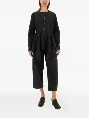 UMA WANG Koney Buttoned Peplum Shirt