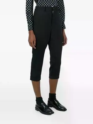 Comme Des Garçons Pinstripe Cropped Trousers