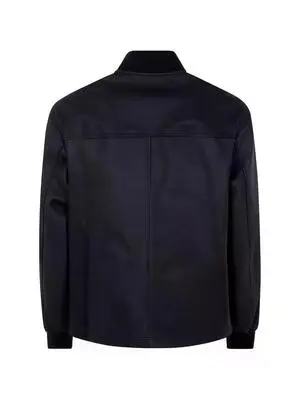 DESA 1972 Patch-pocket Leather Bomber Jacket