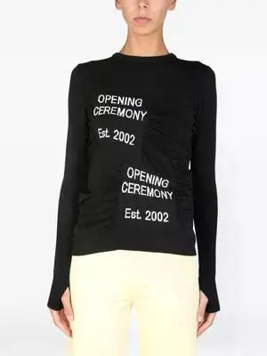 Opening Ceremony Long-sleeved T-shirt With Ruched Detail
