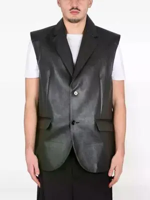 MAISON MARGIELA Leather Waistcoat