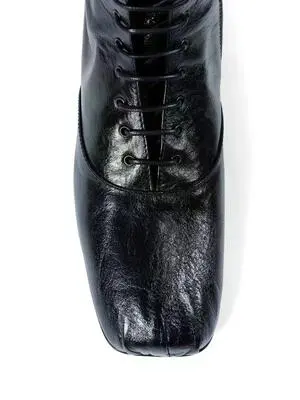ANN DEMEULEMEESTER Monil Leather Boots - Black