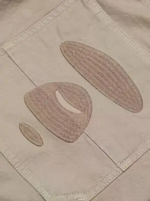 AAPE BY *A BATHING APE Moonface Embroidered Carpenter Trousers - Neutrals