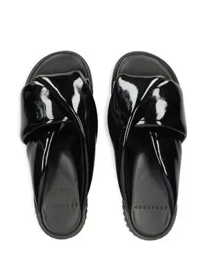 4CCCCEES Platform Sole Sandals - Black