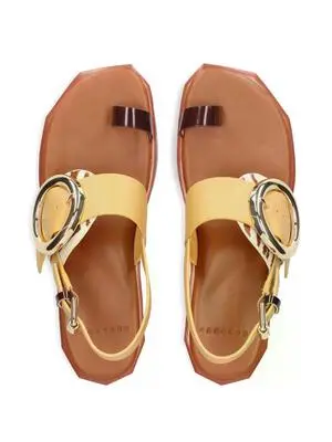 4CCCCEES Follin Torus Buckled Leather Sandals - Neutrals