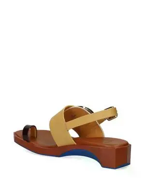 4CCCCEES Follin Torus Buckled Leather Sandals - Neutrals